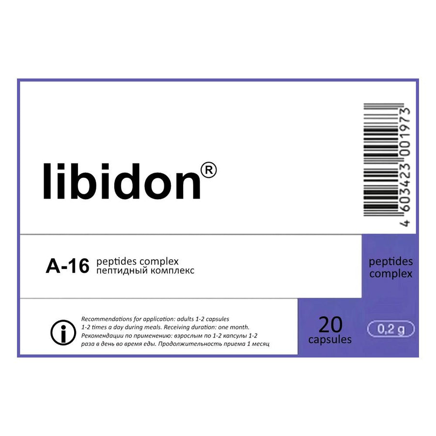Libidon® - A-16 Prostate Peptide Bioregulator - 60 Capsules – Qi ...